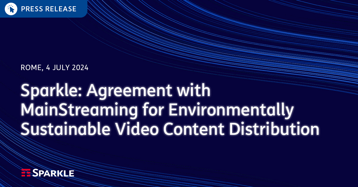 Sparkle: Agreement with MainStreaming for Environmentally Sustainable ...